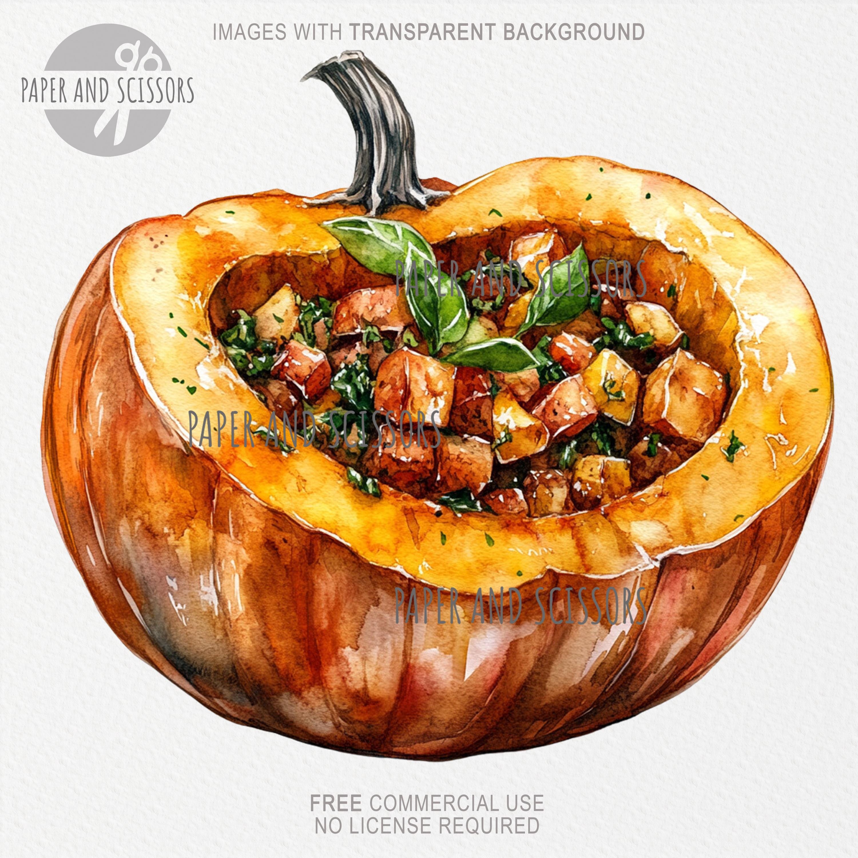 25 Pumpkin Dishes Clipart, Pumpkin Spice Dessert PNG, Thanksgiving Food ...