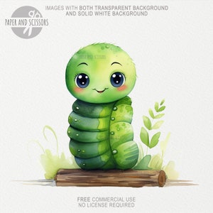 Baby Insects Watercolor Clipart, Baby Insects PNG, Insects Illustration ...