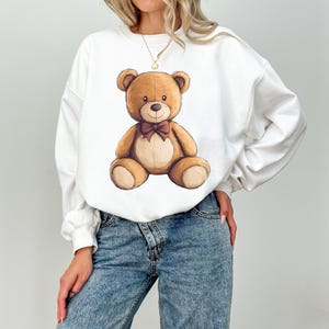 10 Cute Brown Teddy Bear Watercolor Clipart, Teddy Bear PNG, Beige ...