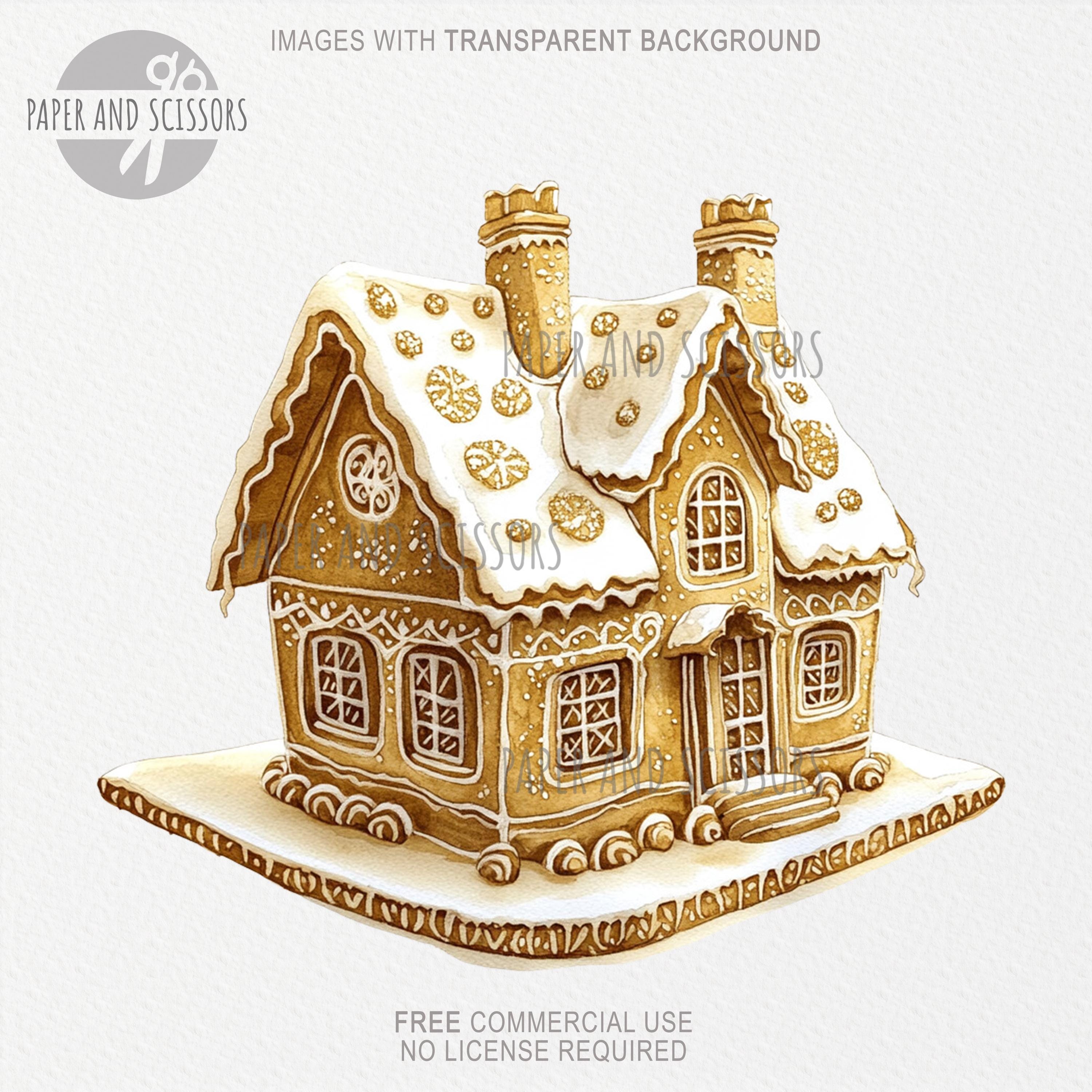 20 Gold Christmas Cliparts, Holiday PNG, Golden Celebration, Winter ...