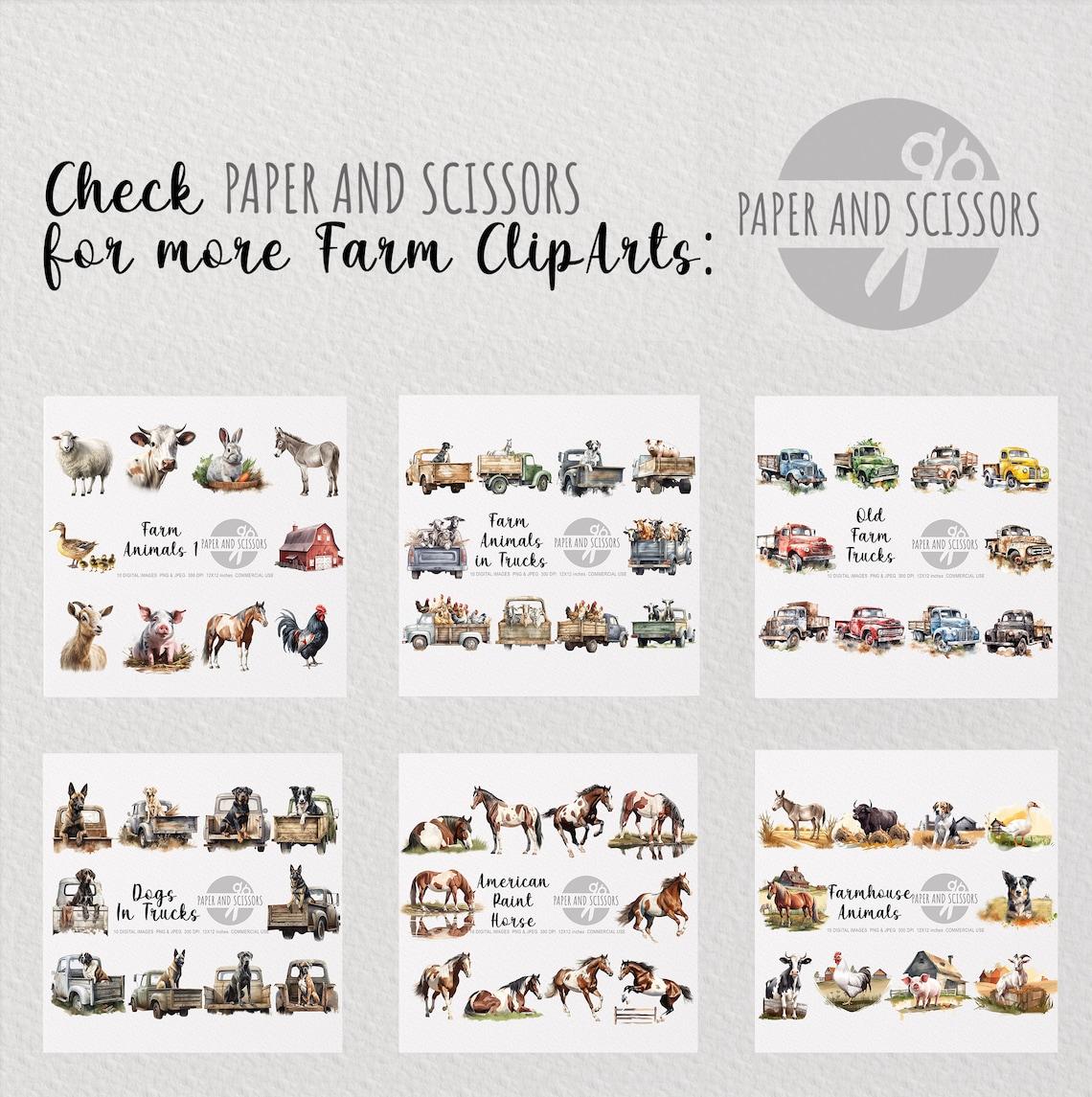 Farm Animals in Trucks Clipart, Old Farm Truck PNG, Rustic Truck ...