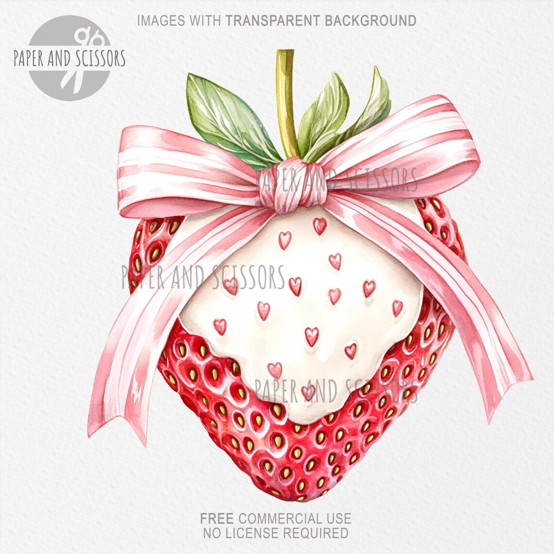 10 Valentine's Day Strawberry Cliparts, Mother's Day PNG, Coquette ...