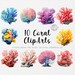 10 Coral Cliparts, Coral PNG, Summer Illustration, Watercolor Ocean ...
