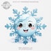 10 Cute Snowflakes Clipart, Winter Nursery, Christmas Bundle, Holiday ...