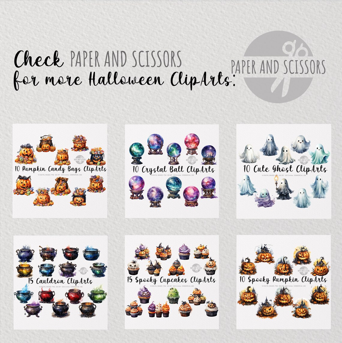 10 Halloween Moon Clipart, Full Moon PNG, Spooky Decor, Celestial ...