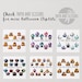 10 Halloween Moon Clipart, Full Moon PNG, Spooky Decor, Celestial ...