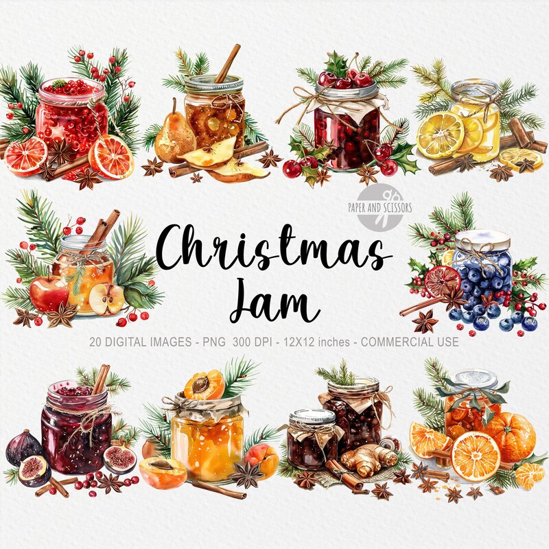 Watercolor Apple Jam - Etsy