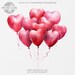 10 Valentine’s Day Balloons Clipart, Balloon PNG, Heart Balloon ...