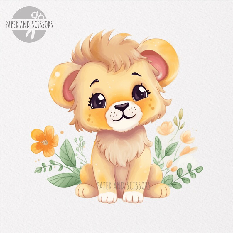 Baby Safari Animals Clipart, Baby Safari Animals PNG, Animals ...