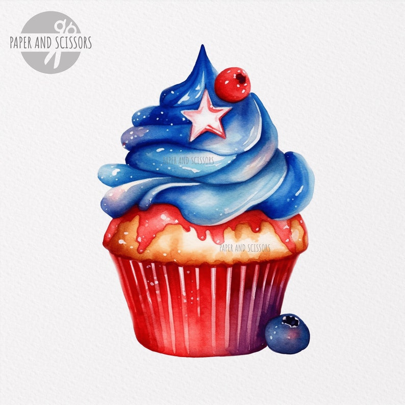 25 Independence Day Desserts Clipart 4th of July PNG Donut - Etsy