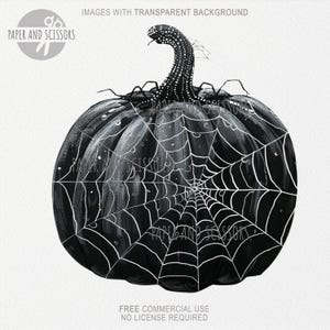 10 Spiderweb Pumpkin Cliparts, Halloween PNG, Fall Design PNG ...