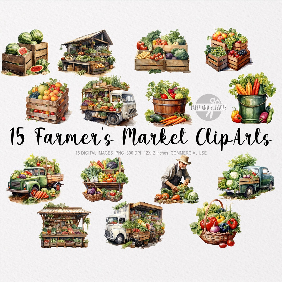 15 Farmers Market Clipart, Farmers Market PNG, Farmers Market ...