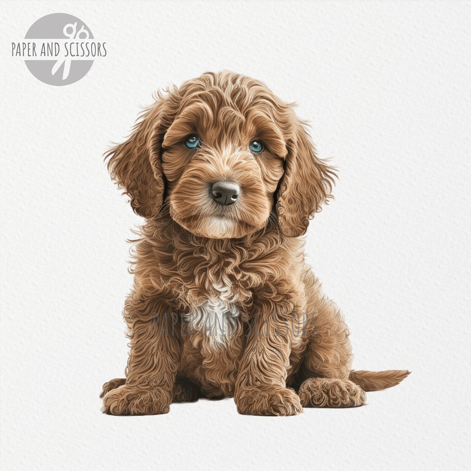 Labradoodle Clipart, Labradoodle PNG, Dogillustration, Dog Clipart ...