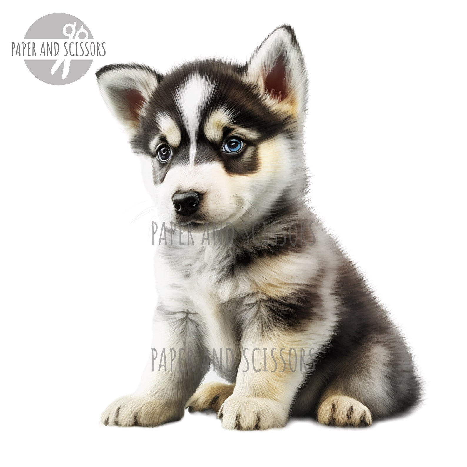 Husky Dog Clipart Husky PNG Husky Illustration Husky - Etsy