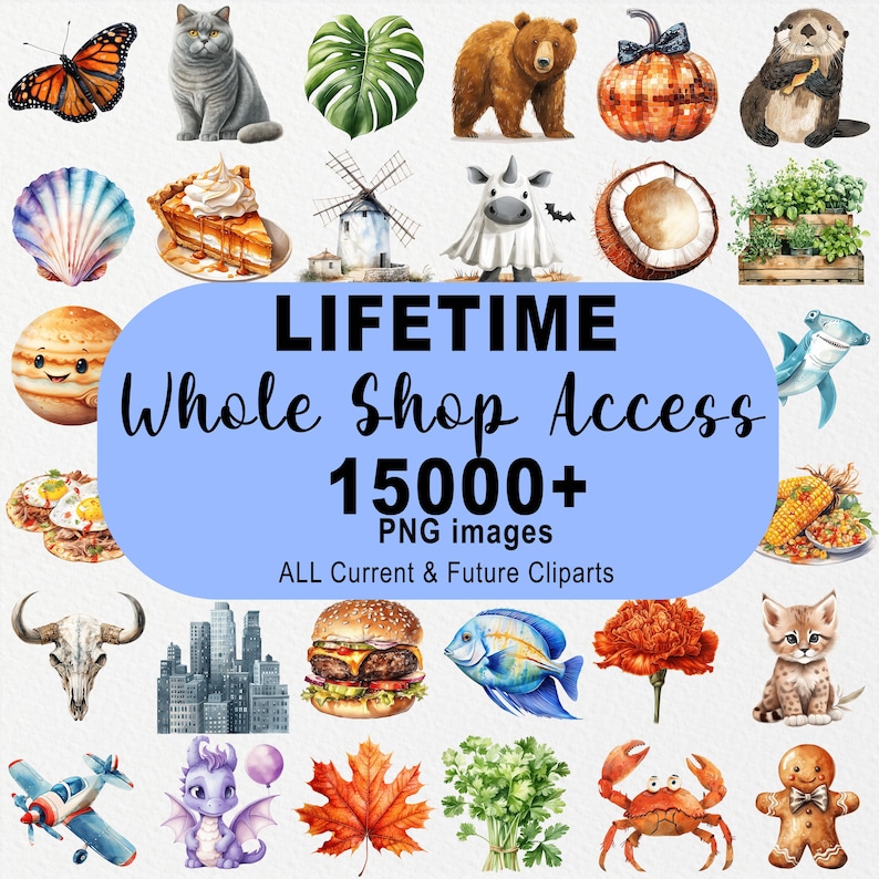 15 000+ PNG Clipart Images, Unlimited Lifetime Whole Shop Access,mega ...