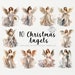 10 Christmas Angels Clipart, Angel PNG, Watercolor Angel Illustration ...