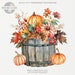 10 Fall Planter Cliparts, Autumn PNG, Hello Autumn Decor Illustration ...