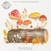 10 Fall Mushrooms Cliparts, Autumn PNG, Cosy Fall Decor Illustration ...