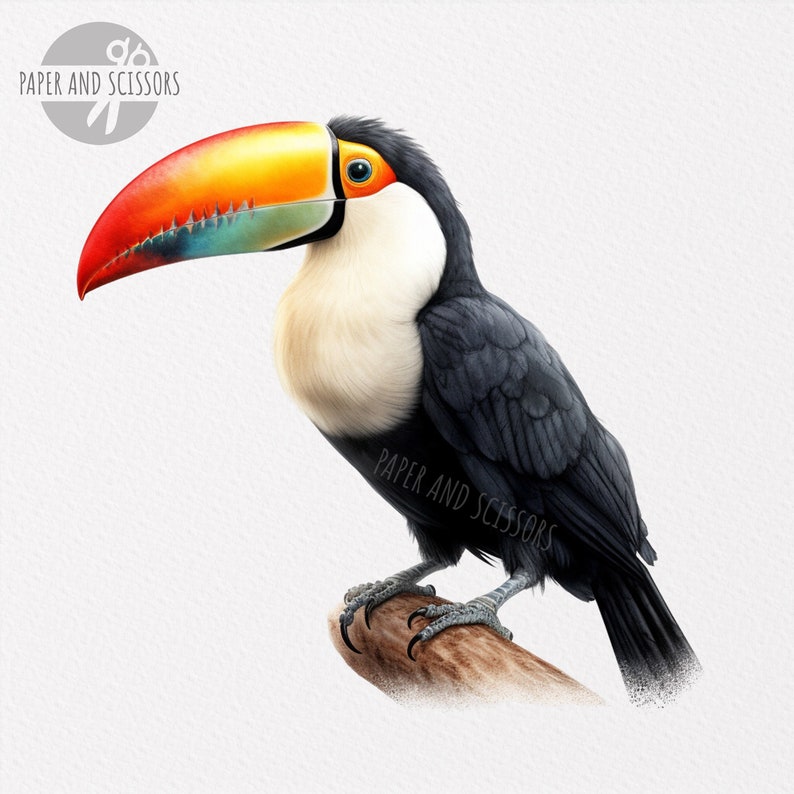 Toucan Clipart, Toucan PNG, Toucan Illustration, Toucan Watercolor ...
