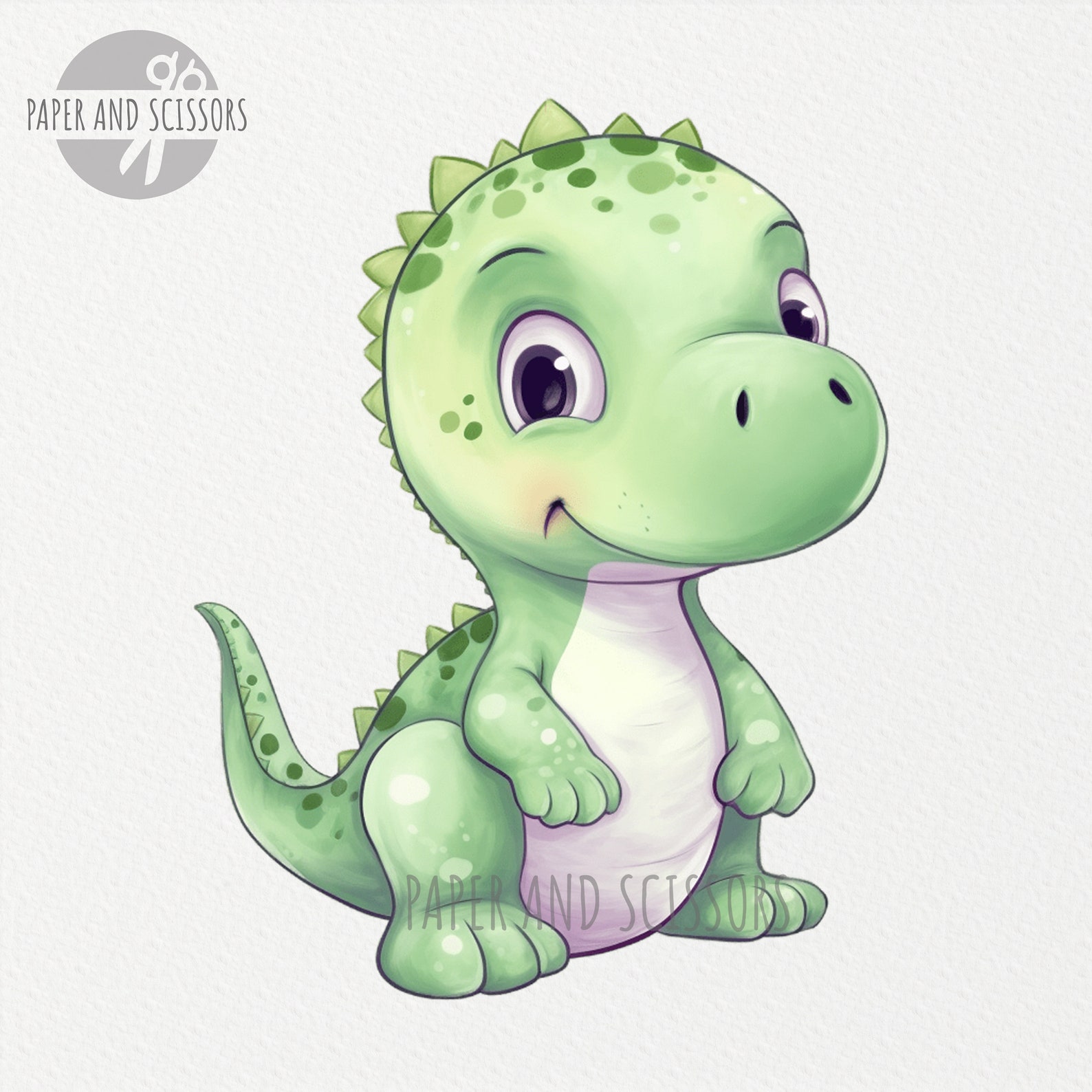 Baby Dinosaur Watercolor Clipart, Baby Dinosaur PNG, Dinosaur ...