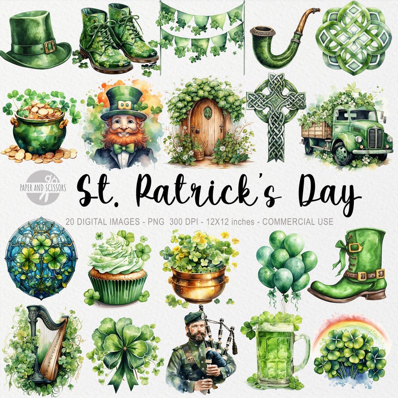St Patricks Clip Art - Etsy