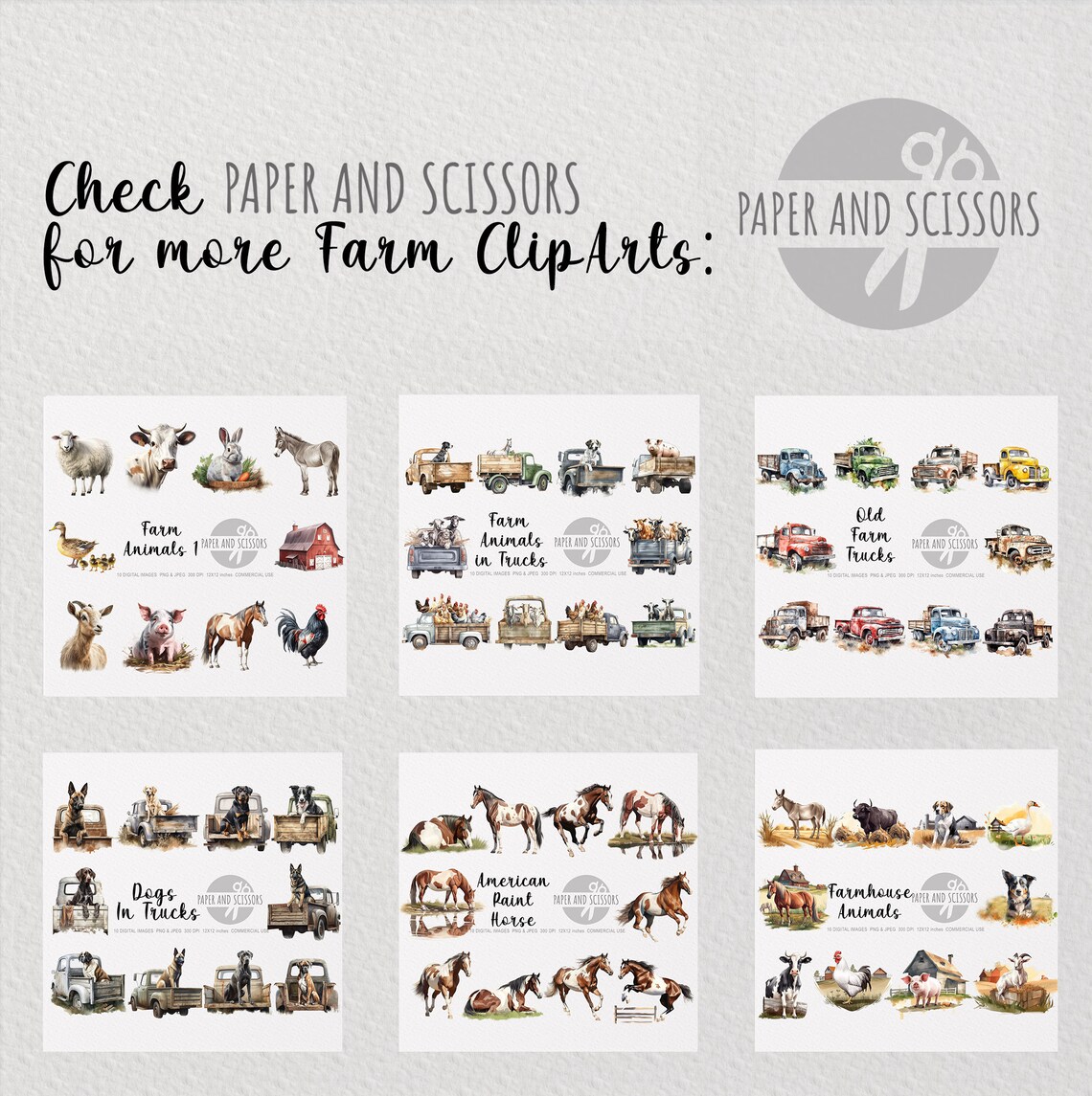 Baby Farm Animals on Tractors Clipart, Baby Farm Animals PNG, Baby ...