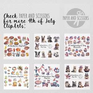 25 Independence Day Desserts Clipart, 4th of July PNG, Donut ...