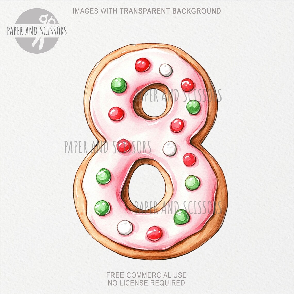 0-9 Christmas Numbers PNG, Xmas Clipart, 0-9 Printable Gingerbread ...