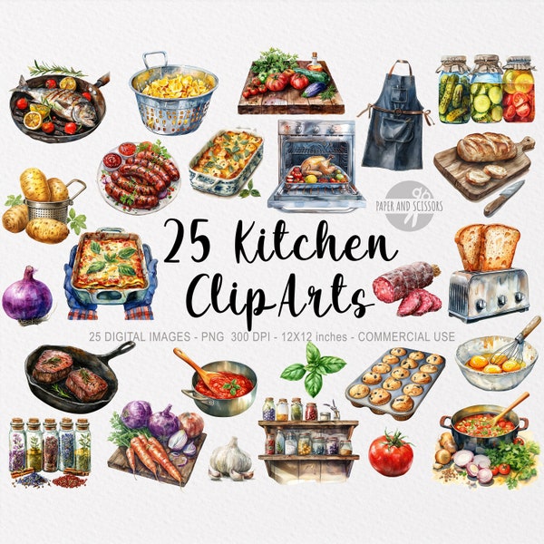 Cookbook Art - Etsy