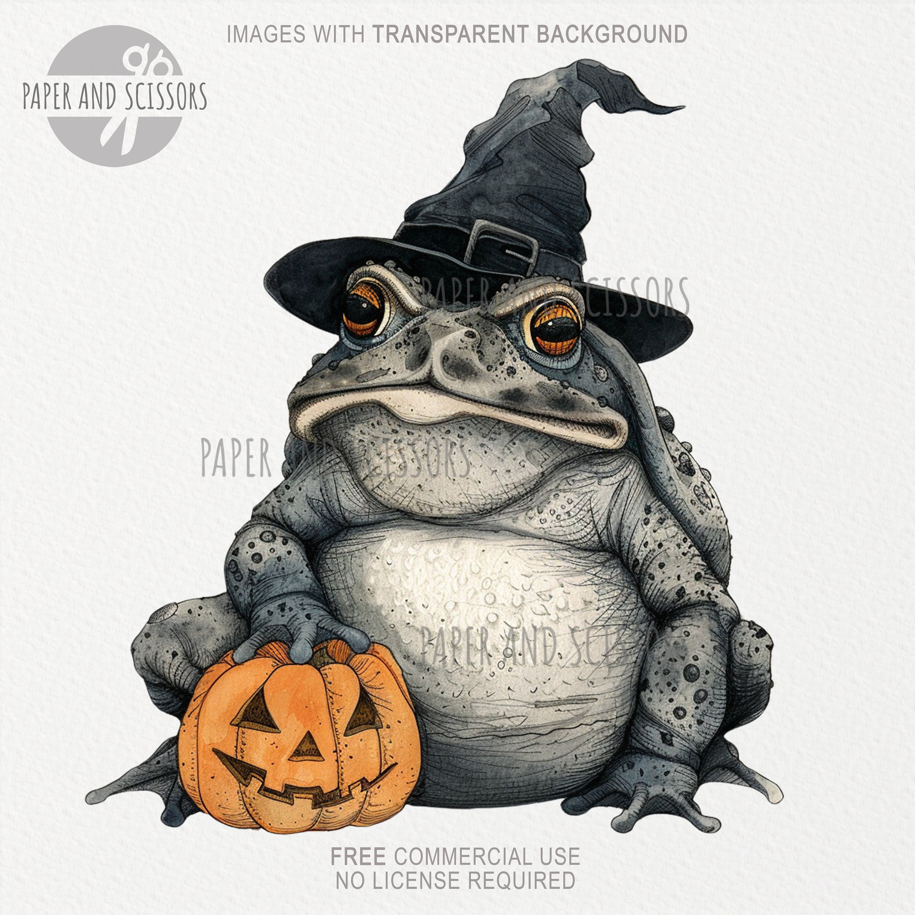 10 Halloween Toad Clipart, Fall Frog PNG, Spooky Decor, Pumpkin Design ...