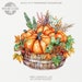 10 Fall Planter Cliparts, Autumn PNG, Hello Autumn Decor Illustration ...