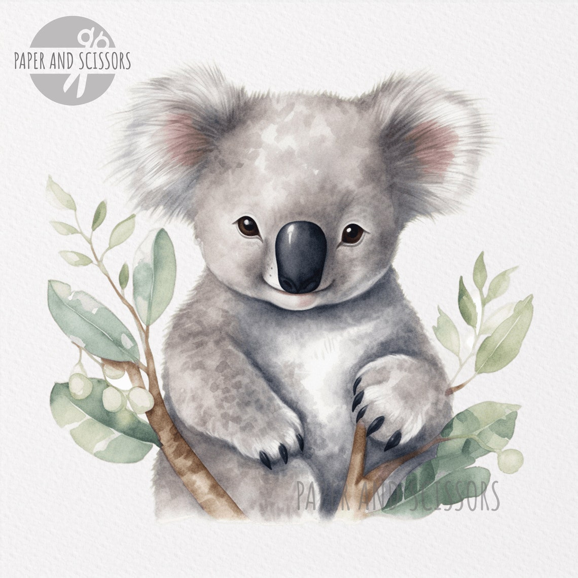 Koala Clipart Koala PNG Koala Illustration Koala - Etsy