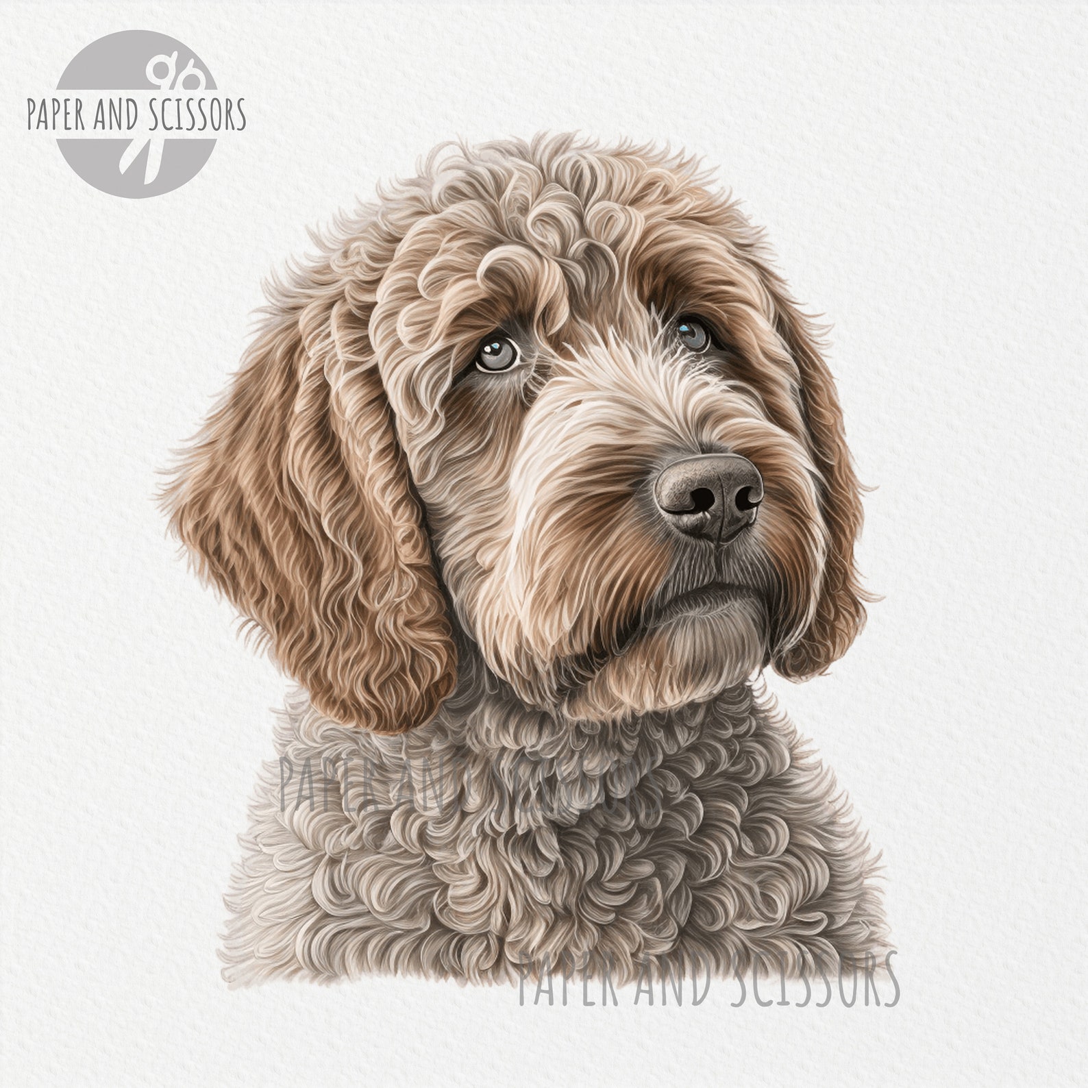 Labradoodle Clipart Labradoodle PNG Dogillustration Dog - Etsy