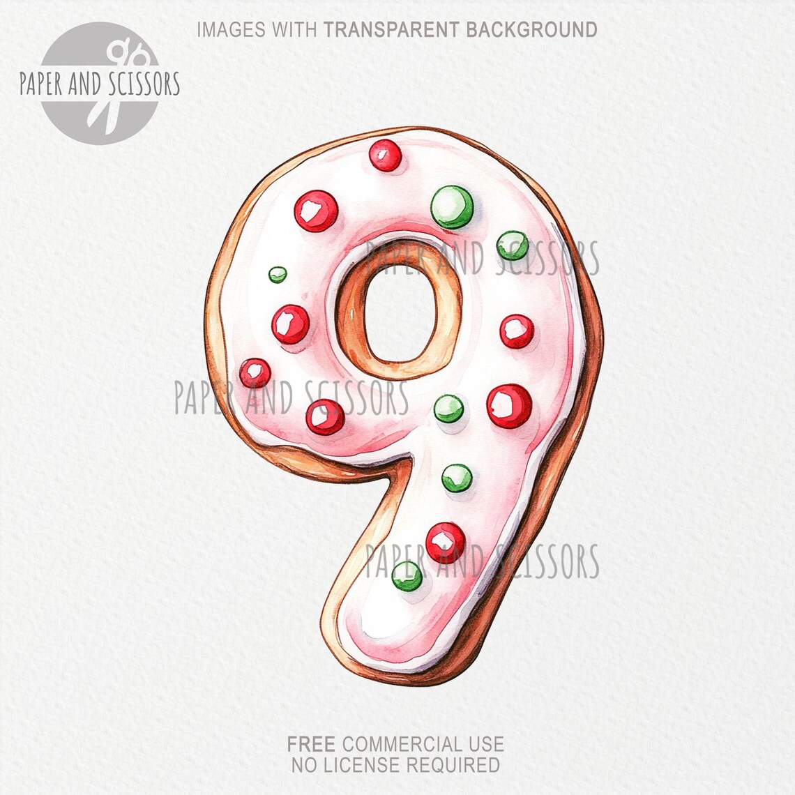 0-9 Christmas Numbers PNG, Xmas Clipart, 0-9 Printable Gingerbread ...