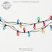 15 Christmas String Lights Clipart, Lights PNG, Watercolor Lamps ...