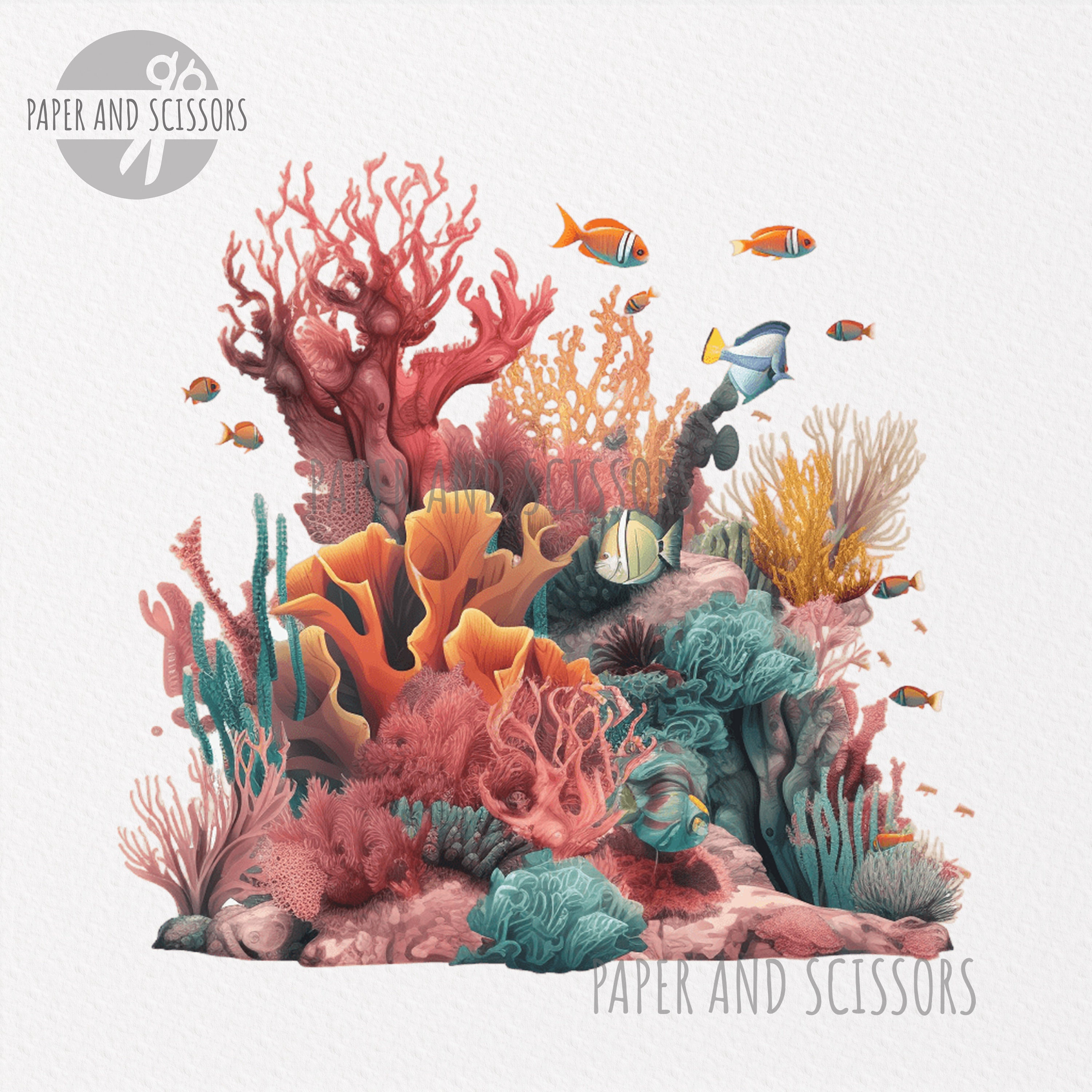 Coral Reefs Clipart, Coral Reefs PNG, Coral Illustration, Coral Clipart ...