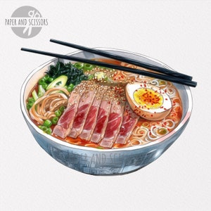 15 Ramen Clipart, Ramen PNG, Ramen Illustration, Watercolor Ramen ...