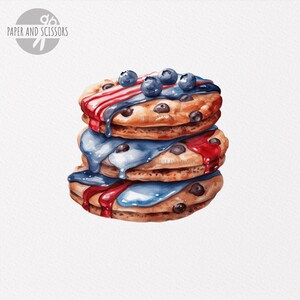 25 Independence Day Desserts Clipart, 4th of July PNG, Donut ...