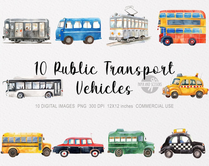 Transportation Clipart, Vehicles Clip Art, Road Vehicles Clipart, Cars ...