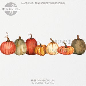10 Pumpkin Border Cliparts, Hello Fall PNG, Autumn Pumpkin Decor ...