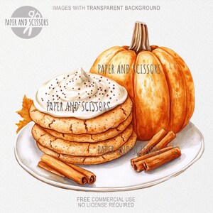25 Autumn Flavors Cliparts, Fall Food PNG, Thanksgiving Menu, Holiday ...