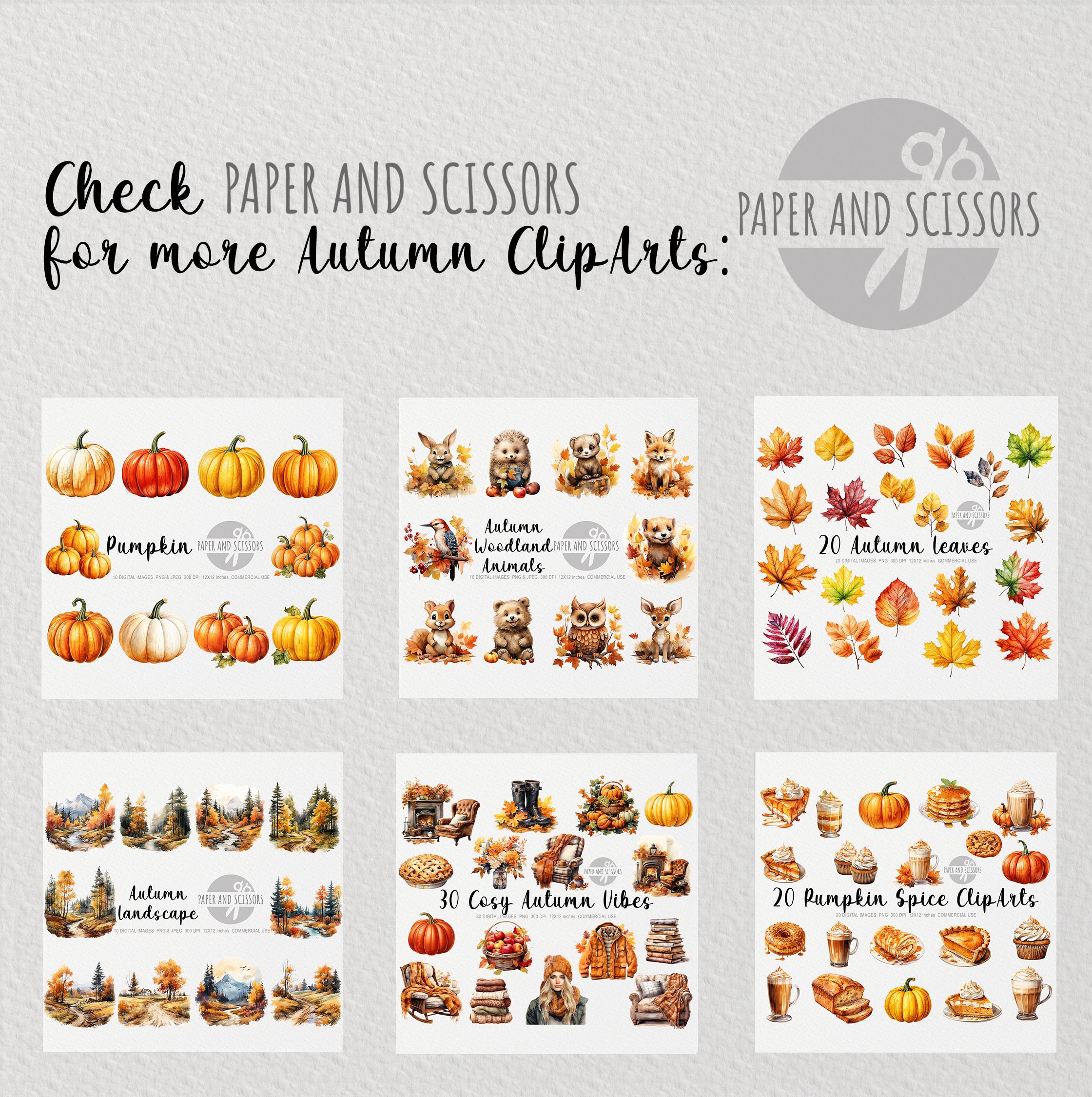 25 Autumn Flavors Cliparts, Fall Food PNG, Thanksgiving Menu, Holiday ...