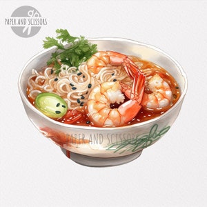 15 Ramen Clipart, Ramen PNG, Ramen Illustration, Watercolor Ramen ...