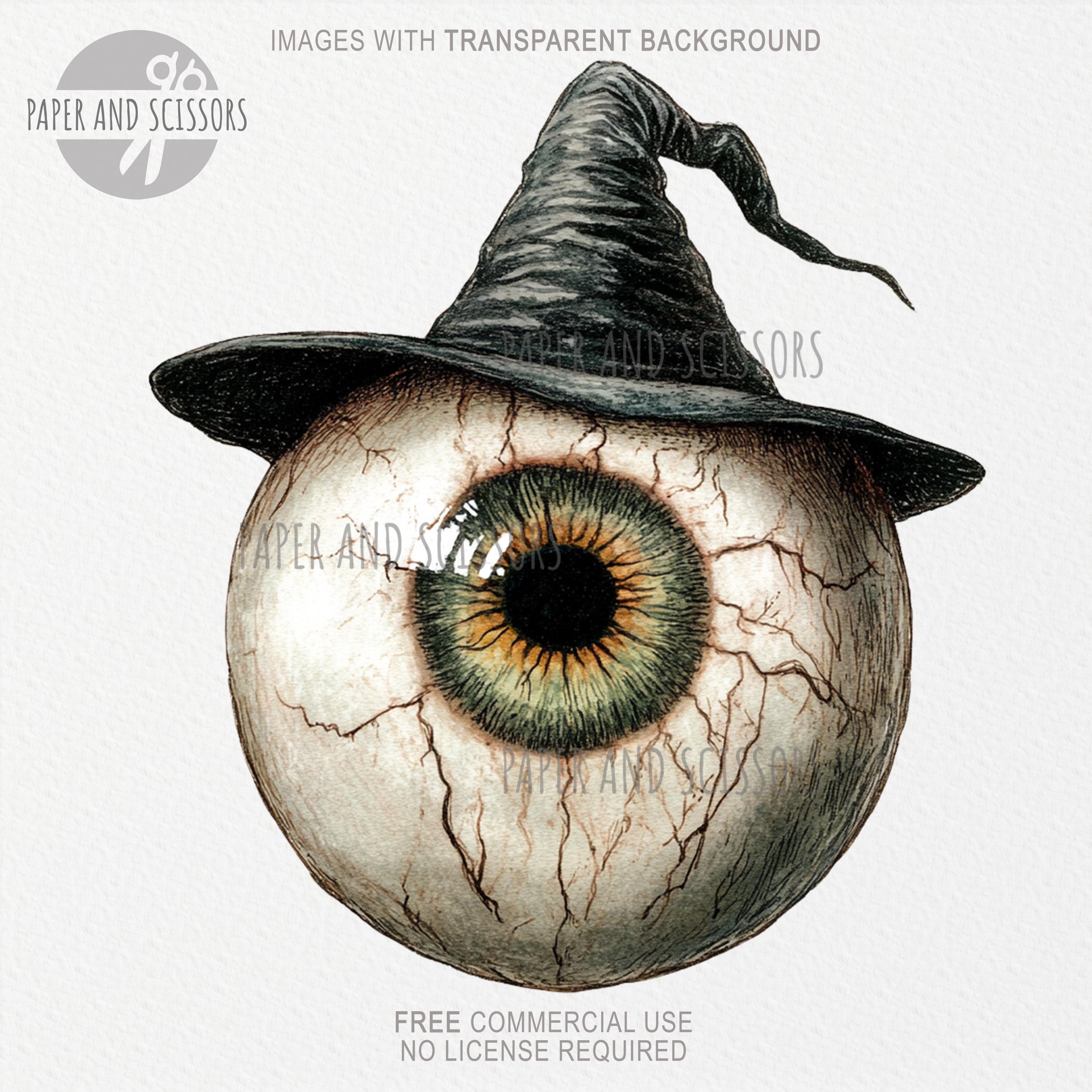 15 Halloween Eyeballs Clipart, Eye PNG, Spooky Decor, Eyeball Stickers ...