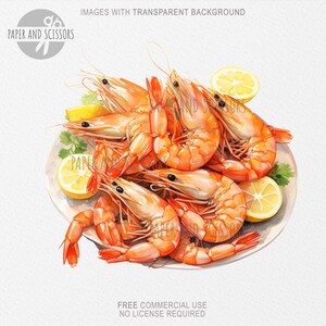 20 Seafood Cliparts, Seafood PNG, Seafood Illustration, Watercolor ...