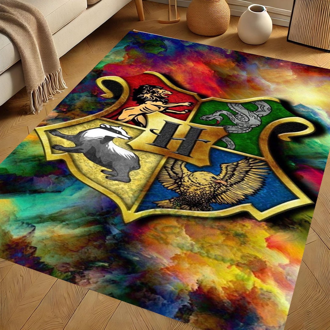 Harry Potter Rug,hogwarts House Carpet,wizard Theme Rug,magic Home ...