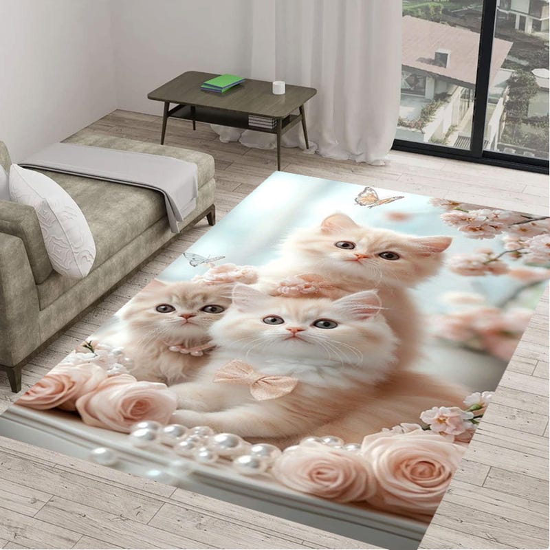Cat 3d Rug - Etsy