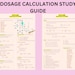 Dosage Calculation Study Guide - Etsy