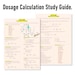 Dosage Calculation Study Guide - Etsy