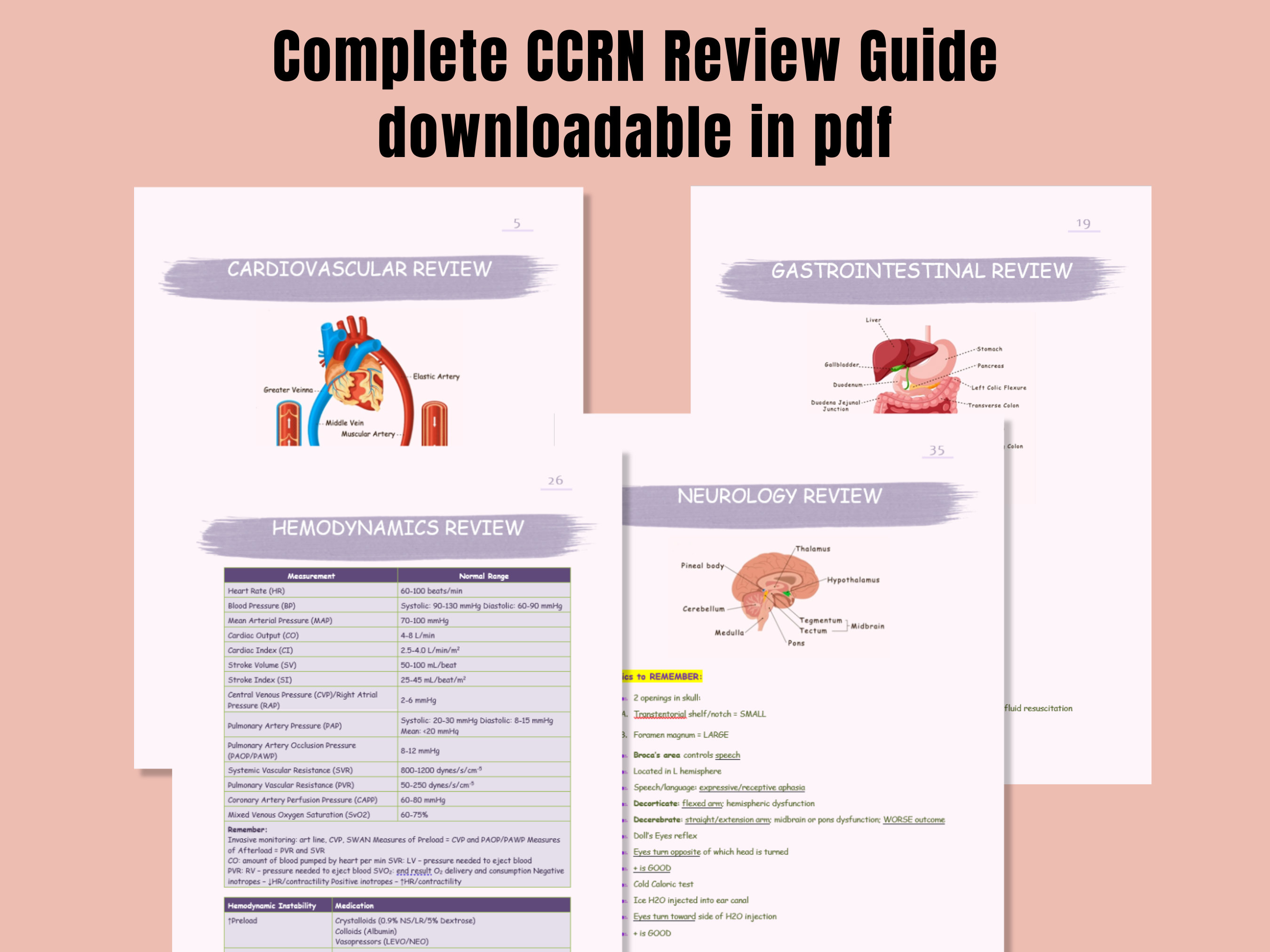 CCRN Exam Review Guide: ICU Nurse Certification Test Prep (PDF) - Etsy